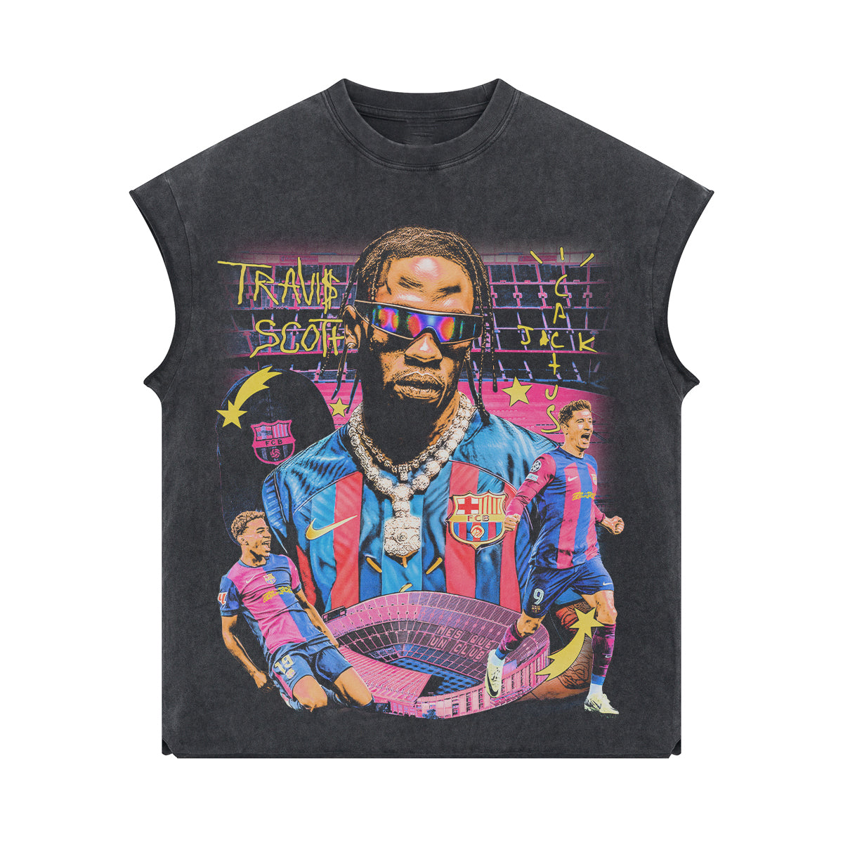LA FLAME X BARCA MUSCLE TEE